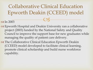 COLLABORATIVE ISSUES AND MODELS IN NURSING | PPTX