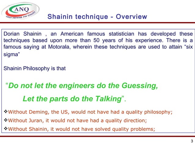 Application of Shainin techniques in Manufacturing Industry- Scientific ...