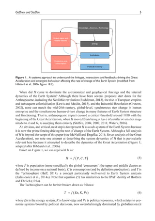 The Anthropocene equation 2017 Gaffney Steffen | PDF | Geology | Science
