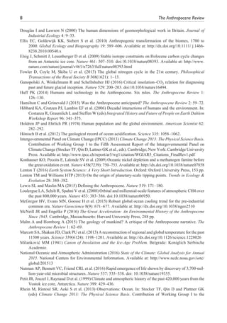 The Anthropocene equation 2017 Gaffney Steffen | PDF | Geology | Science