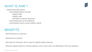 Anr feature in lte | PPTX