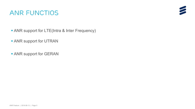 Anr feature in lte | PPTX | Operating Systems | Computer Software and ...
