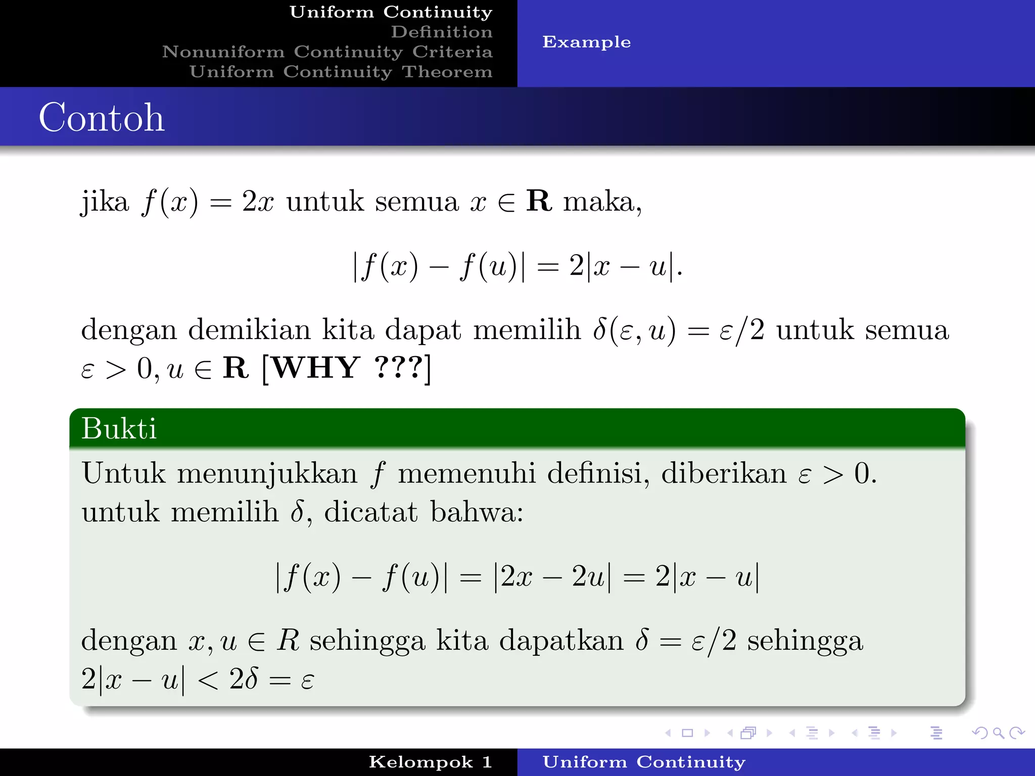 Uniform Continuity | PPT