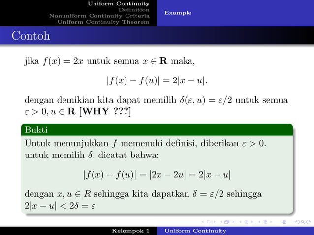Uniform Continuity | PPT
