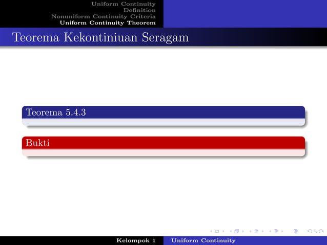 Uniform Continuity | PPT