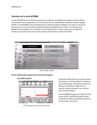 Anritsu MT9083 series | PDF