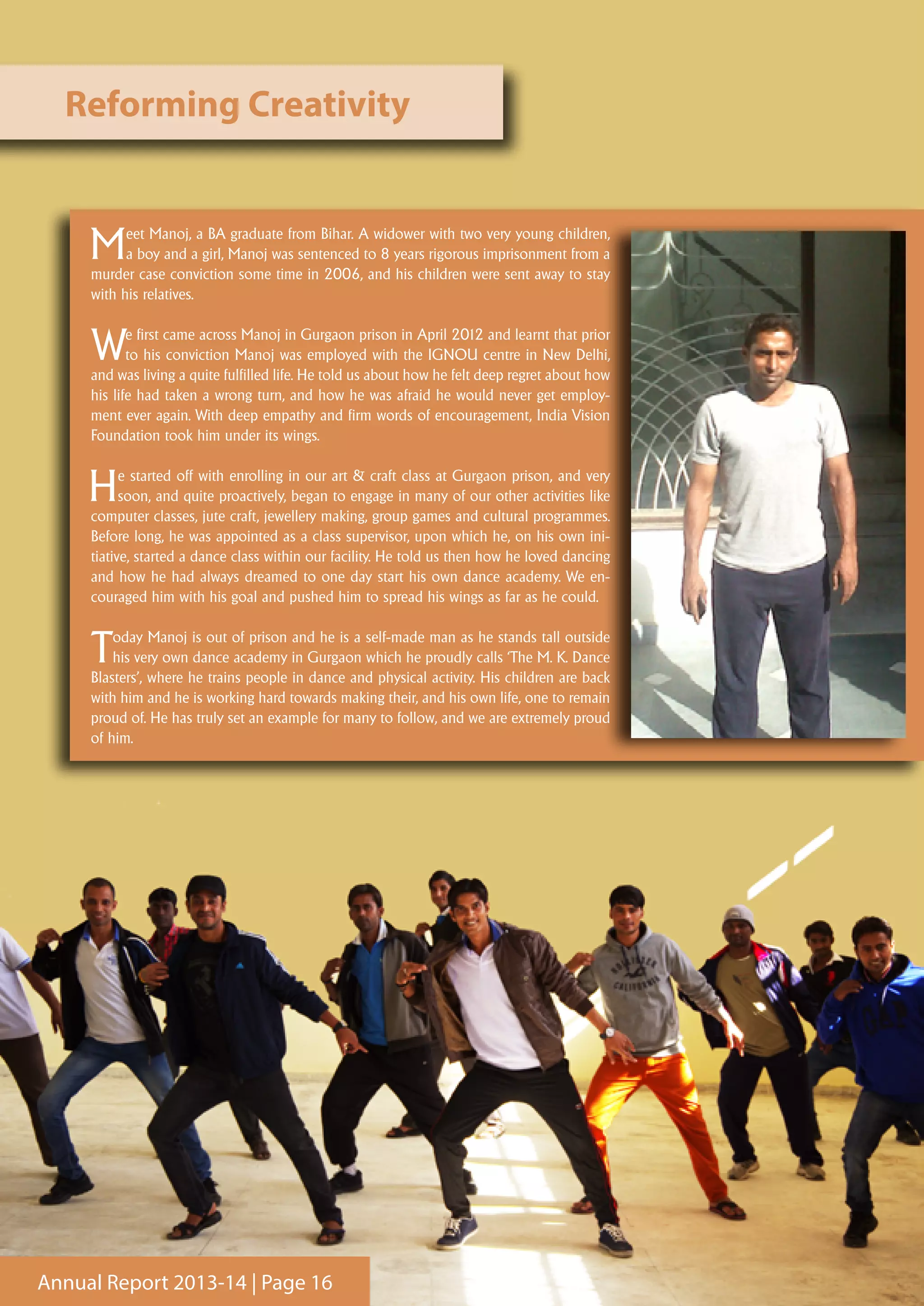 Annual Report 2013-14 of India Vision Foundation | PDF