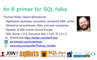 An R primer for SQL folks | PDF