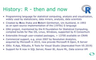 An R primer for SQL folks | PDF