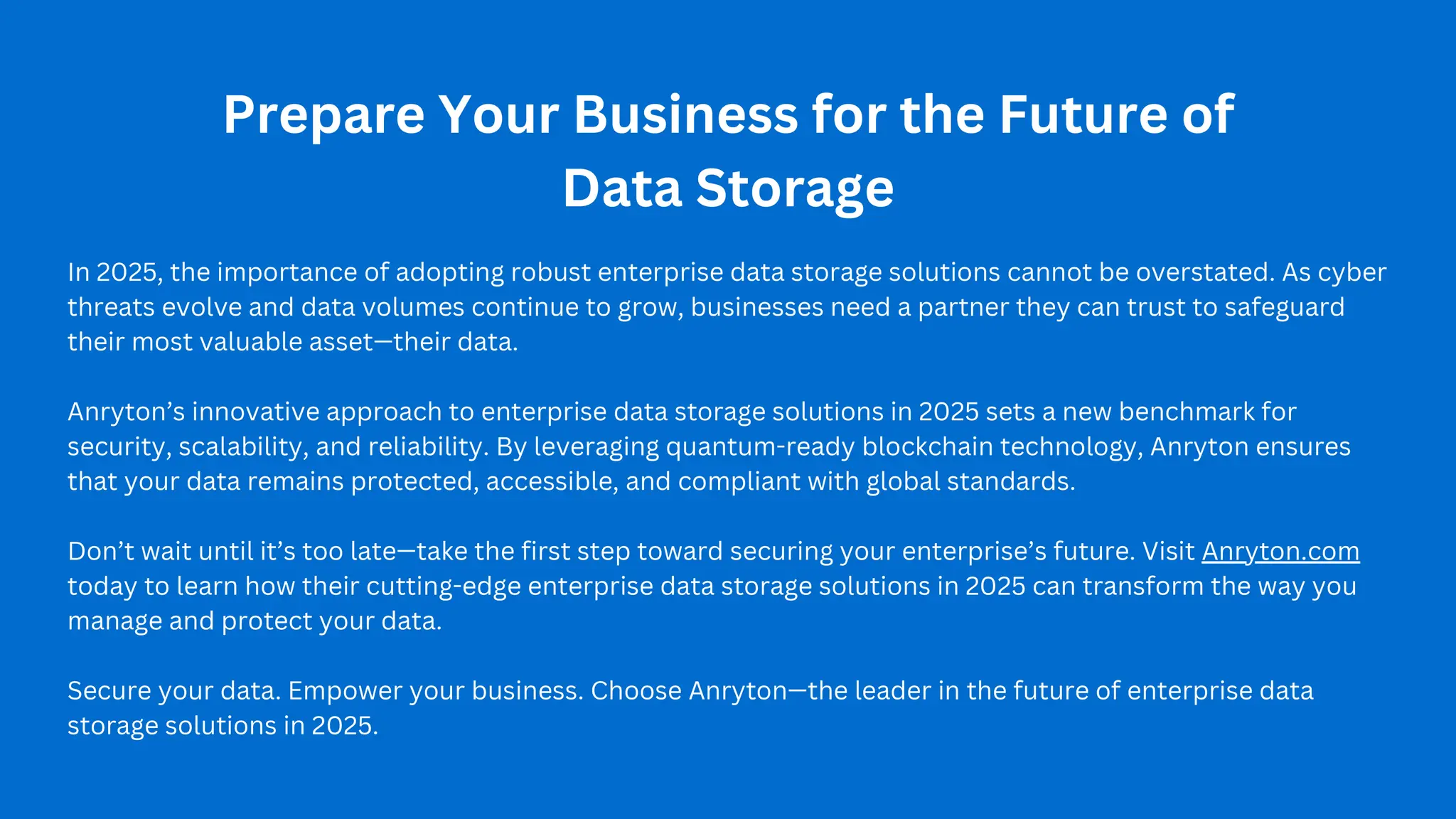 The Future of Enterprise Data Storage Solutions in 2025 | PDF