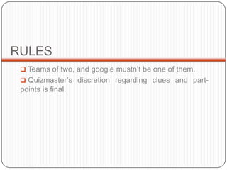 IIM Raipur Cricket Quiz Answers - 21-12-2012 | PPT