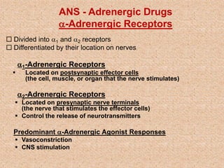screening of ans drugs | PPTX