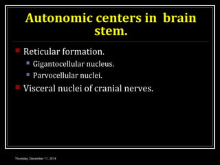 AUTONOMIC NERVOUS SYSTEM | PPT