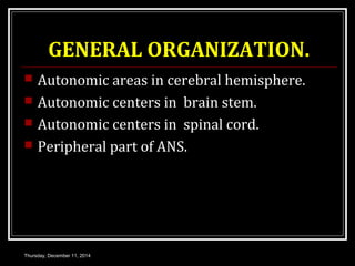 AUTONOMIC NERVOUS SYSTEM | PPT