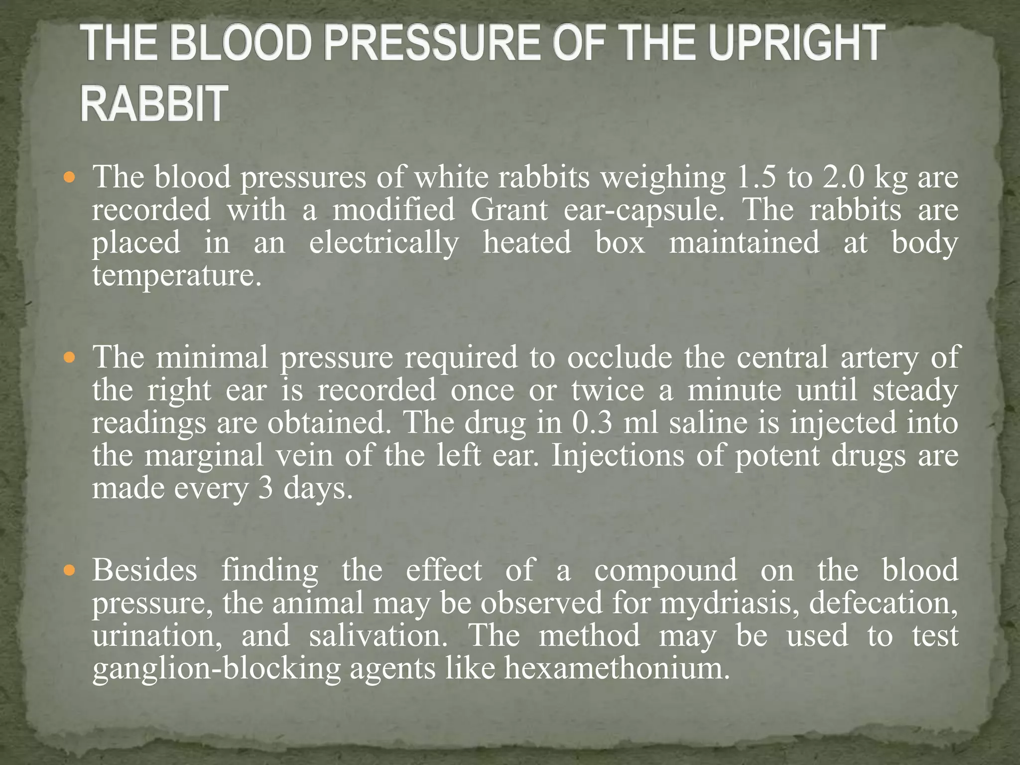 Screening of Drugs acting on ANS | PPTX