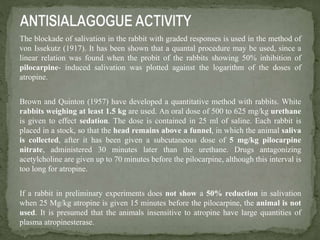 Screening of Drugs acting on ANS | PPTX