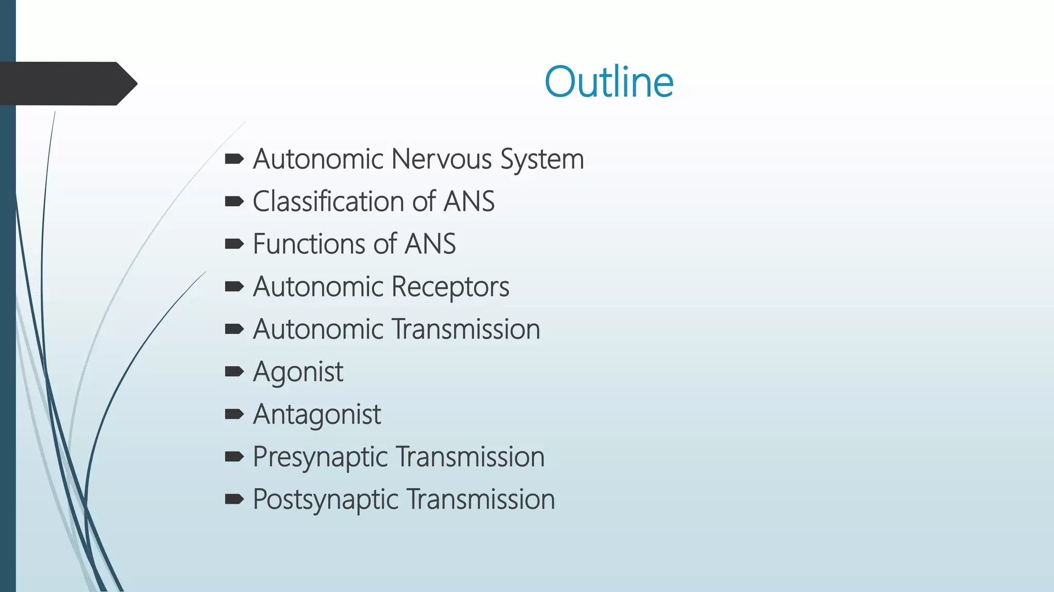 Autonomic nervous system with cholinergic & Adrenergic drugs | PPTX