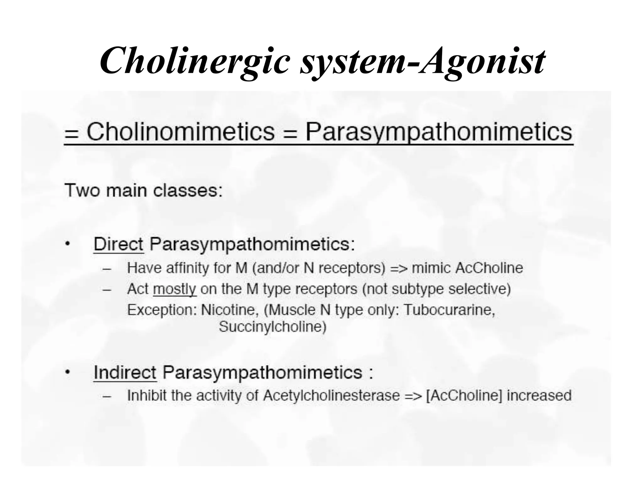 Cholinergic systems | PPTX