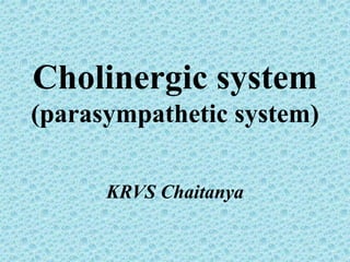Cholinergic systems | PPT