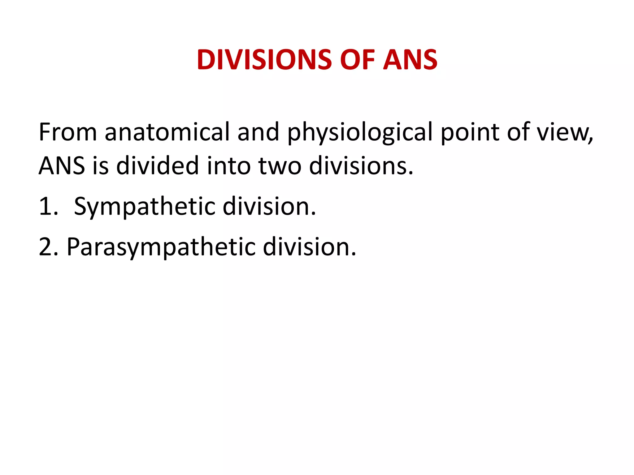 AUTONOMIC NERVOUS SYSTEM | PPTX
