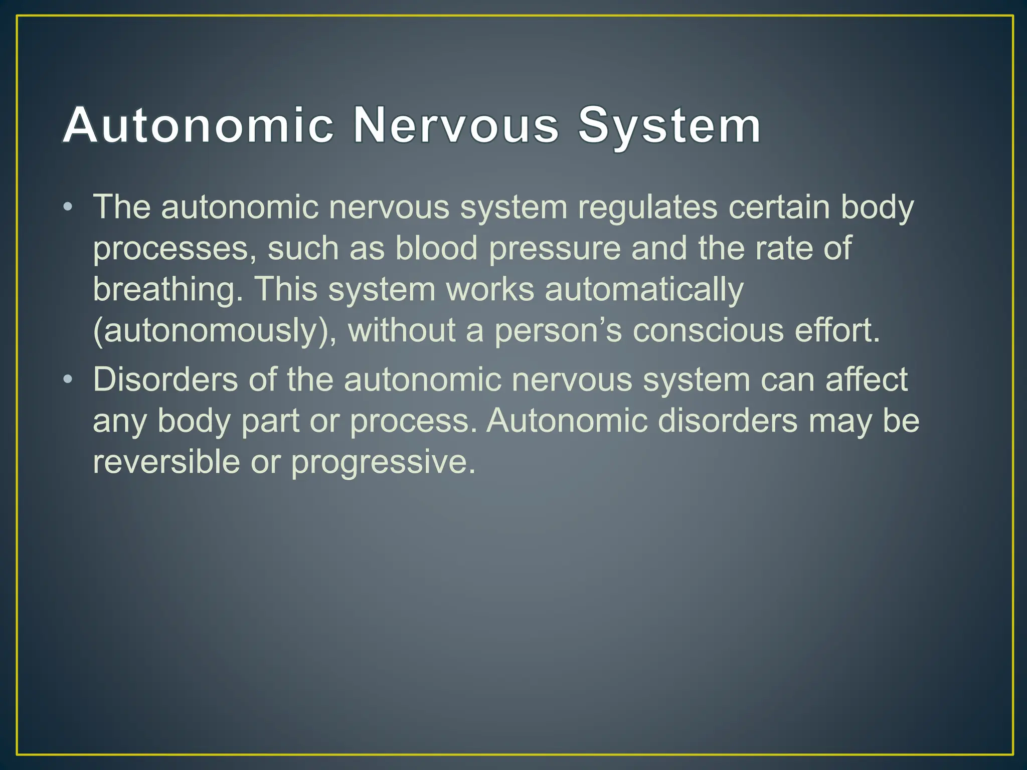 Autonomic nervous system | PPTX