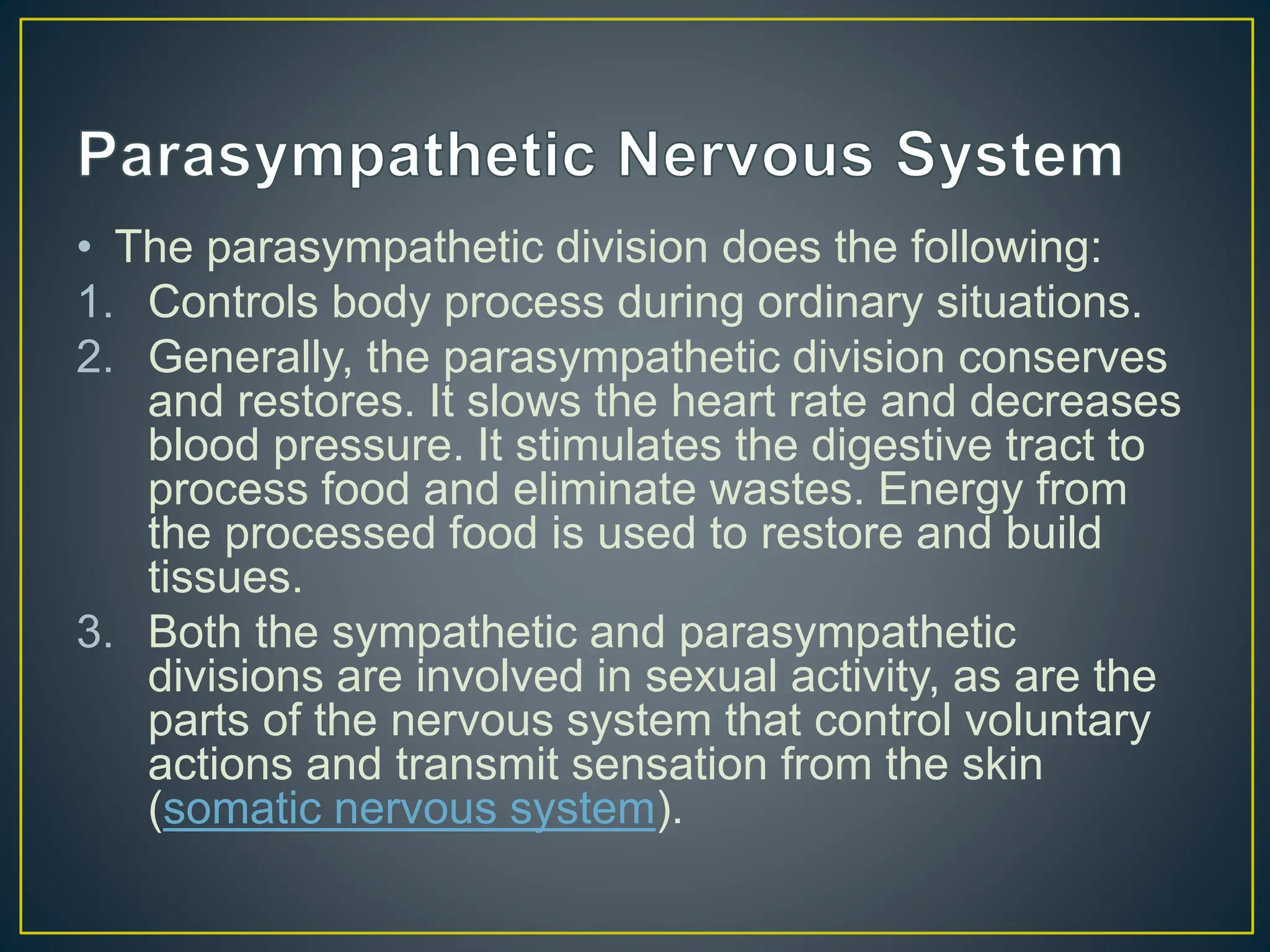 Autonomic nervous system | PPTX | Brain and Nervous System Disorders | Diseases and Conditions