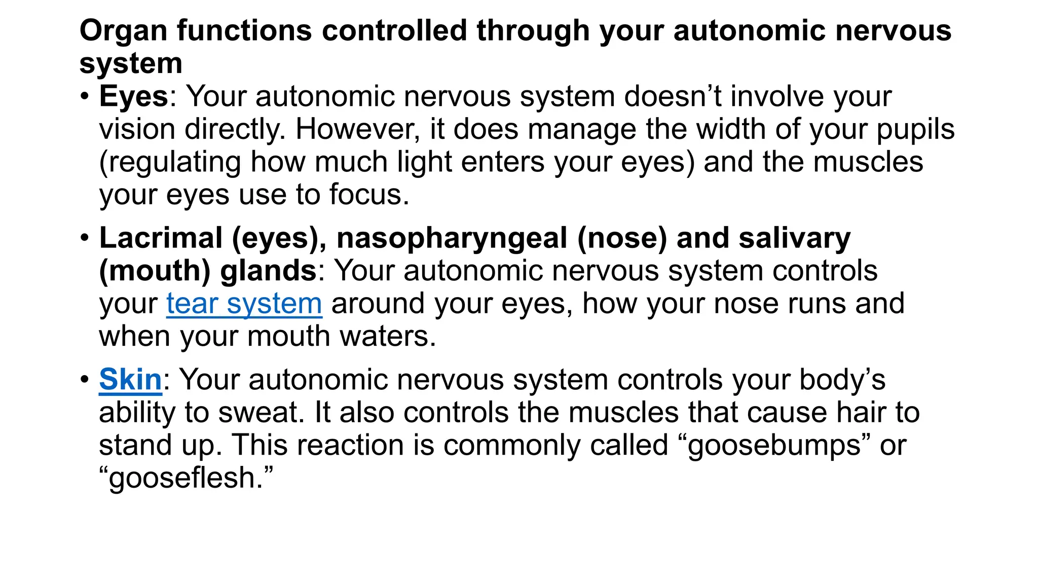 Autonomic nervous system and its components | PPTX
