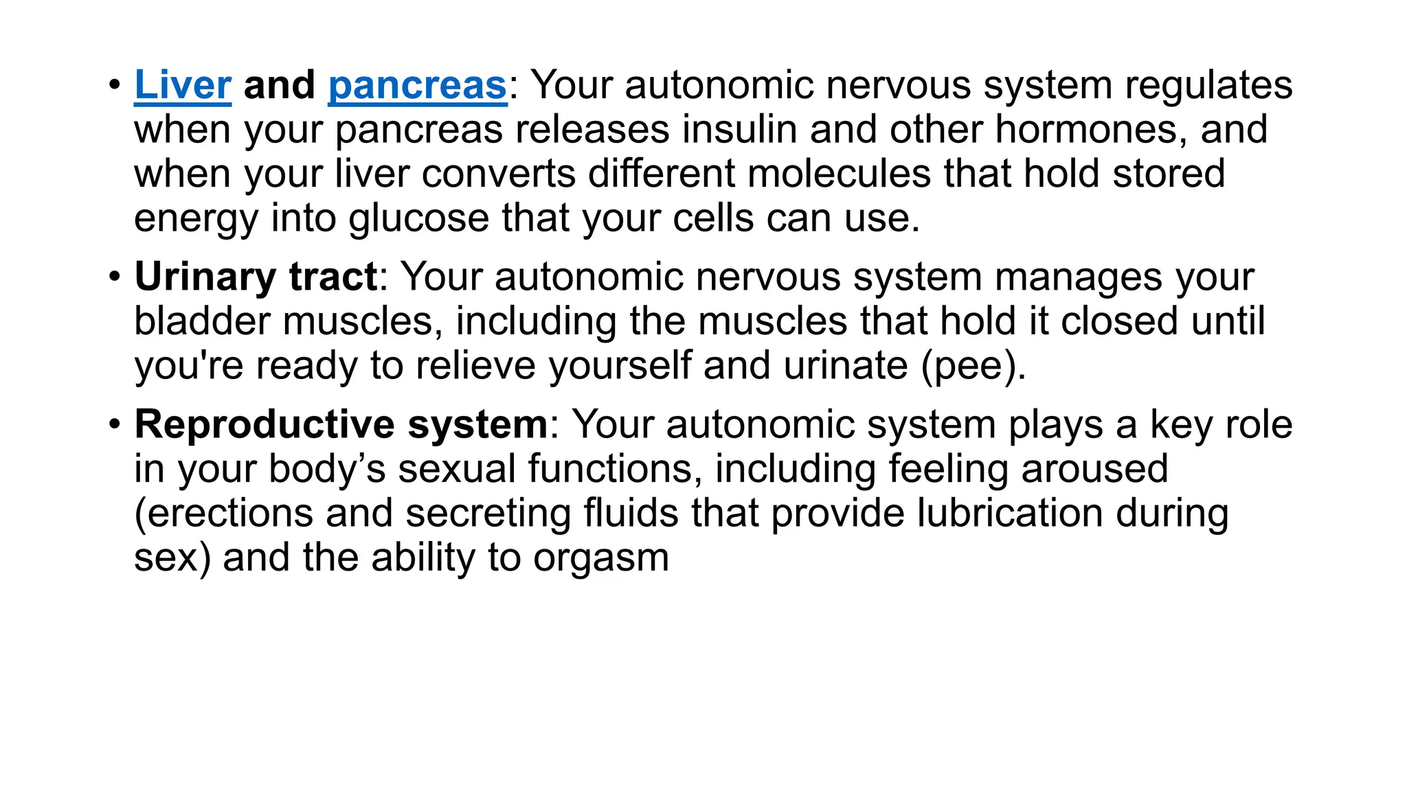 Autonomic nervous system and its components | PPTX