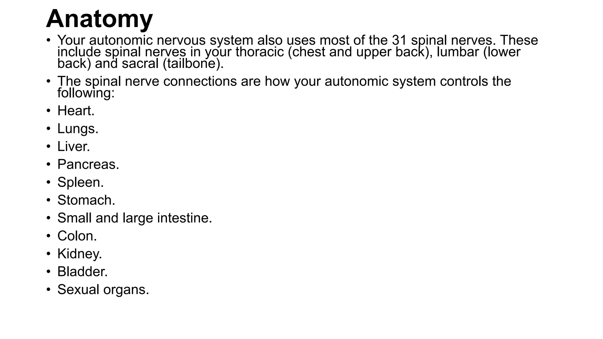Autonomic nervous system and its components | PPTX