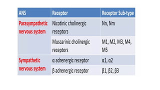Autonomic nervous system (ANS) power point presentation | PPTX