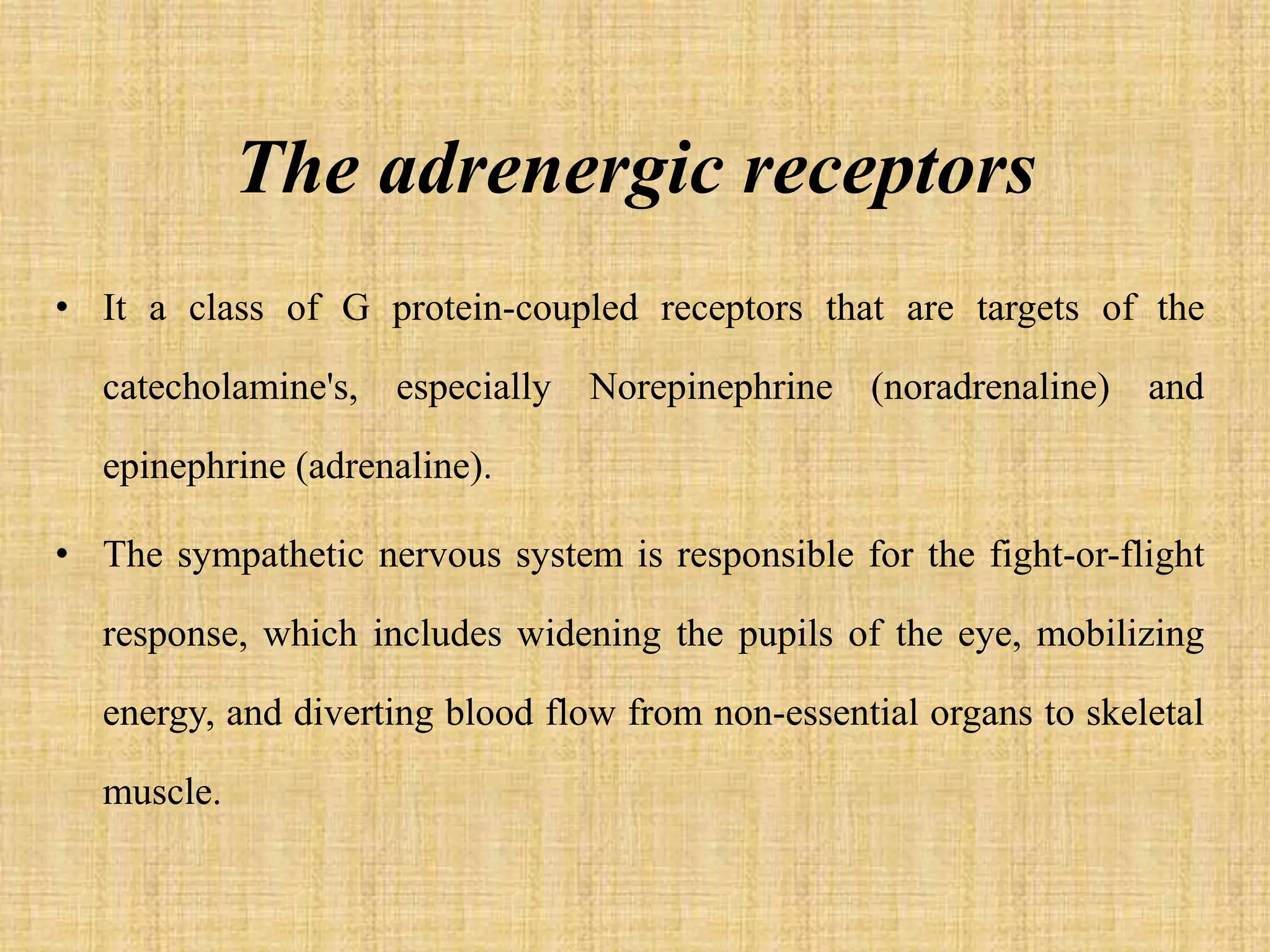 Adrenergic system | PPTX