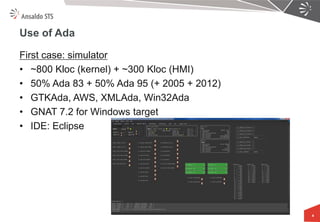 GNAT Pro User Day: Ada at Ansaldo STS | PPT
