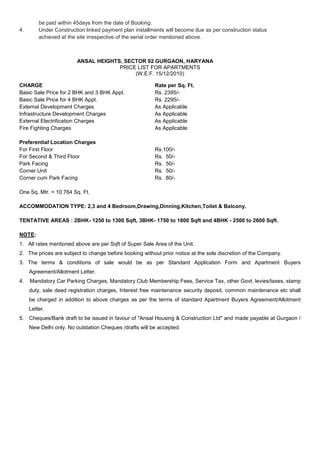 Ansal Heights Gurgaon | Ansal Housing Sector 92 | Original Bookings ...