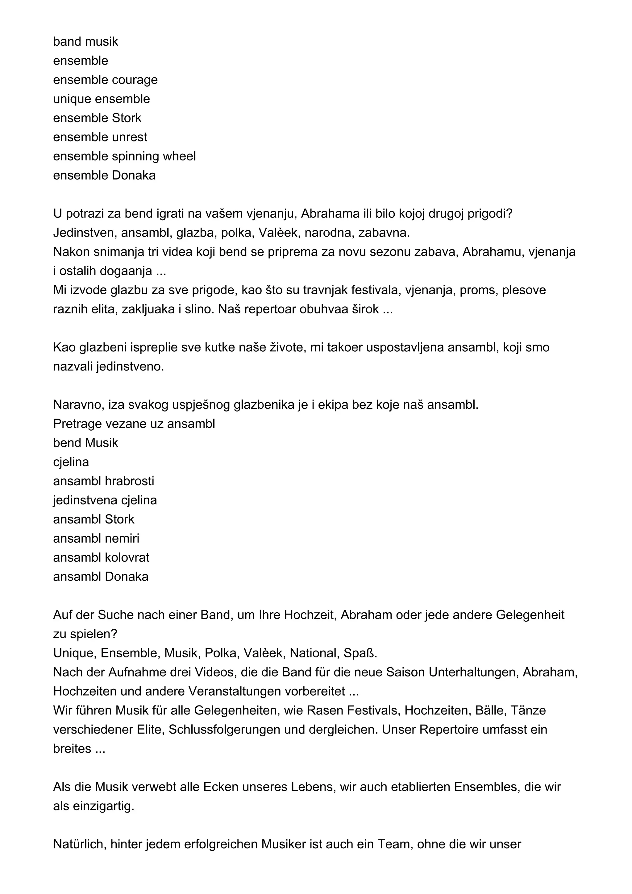 ansambel unikat | PDF