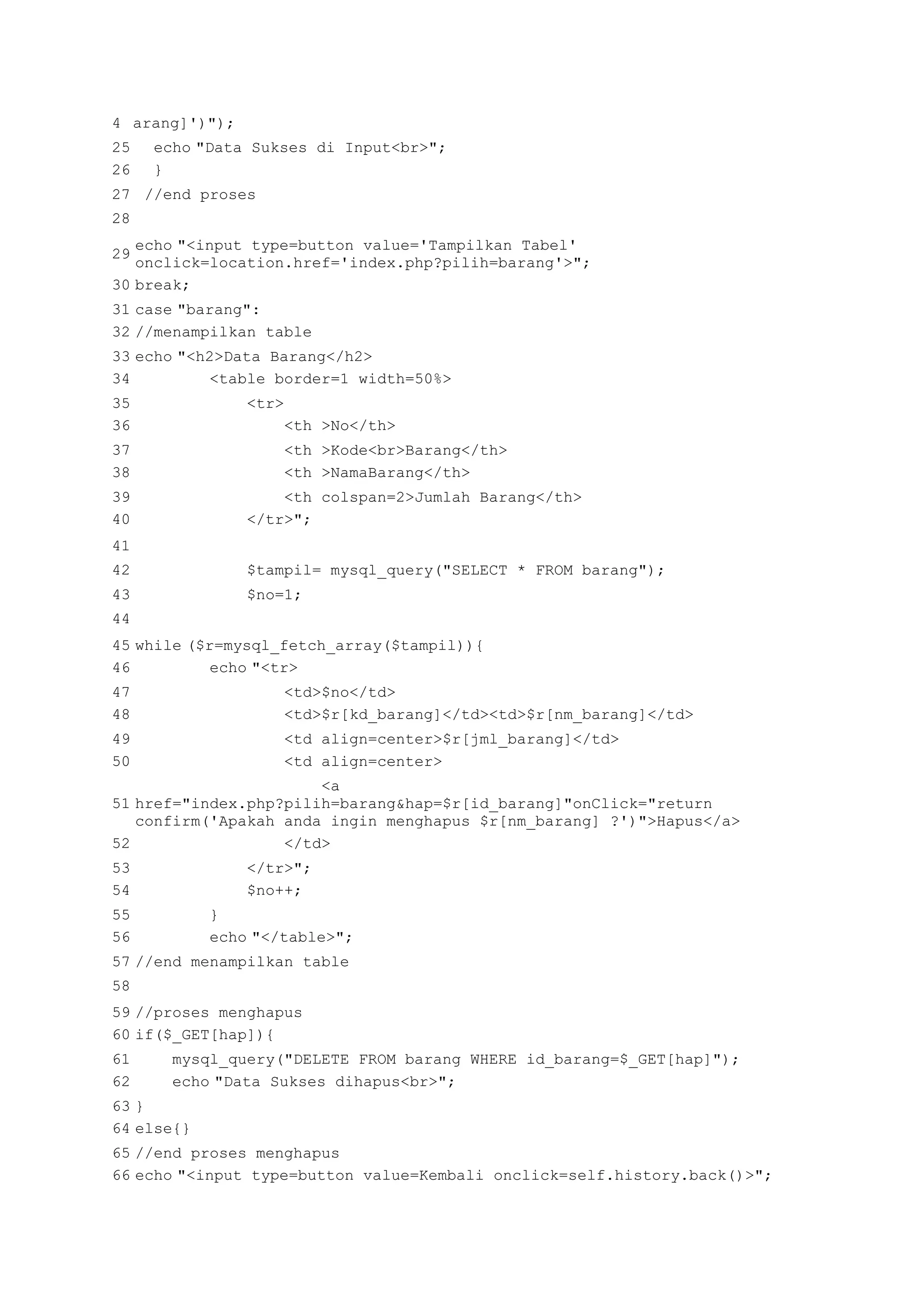 Ansanwan form sederhana php | DOCX