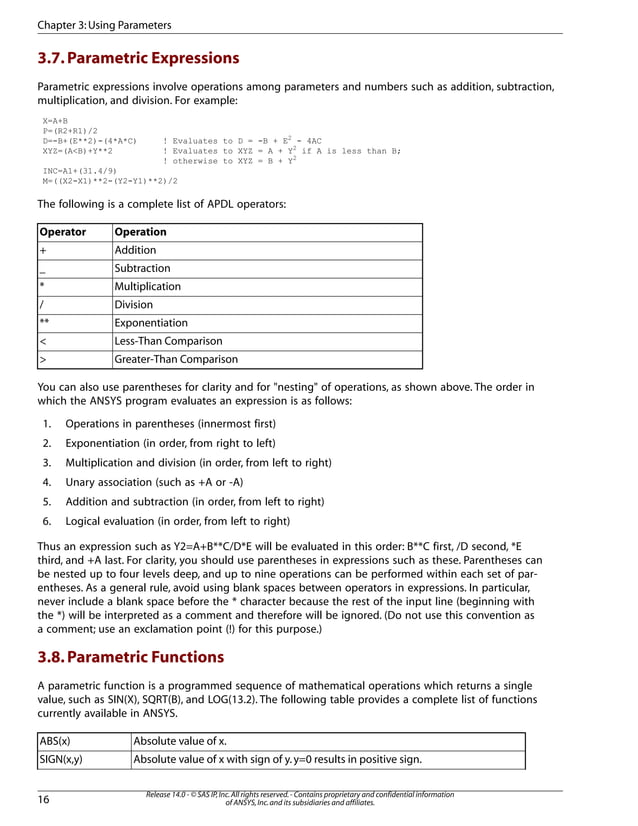 ANSYS Parametric Design Language Guide | PDF | Programming Languages | Computing