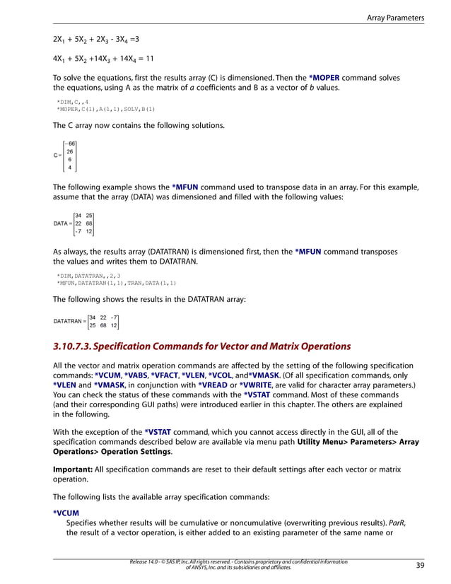 Ansys Parametric Design Language Guide Pdf Programming Languages Computing