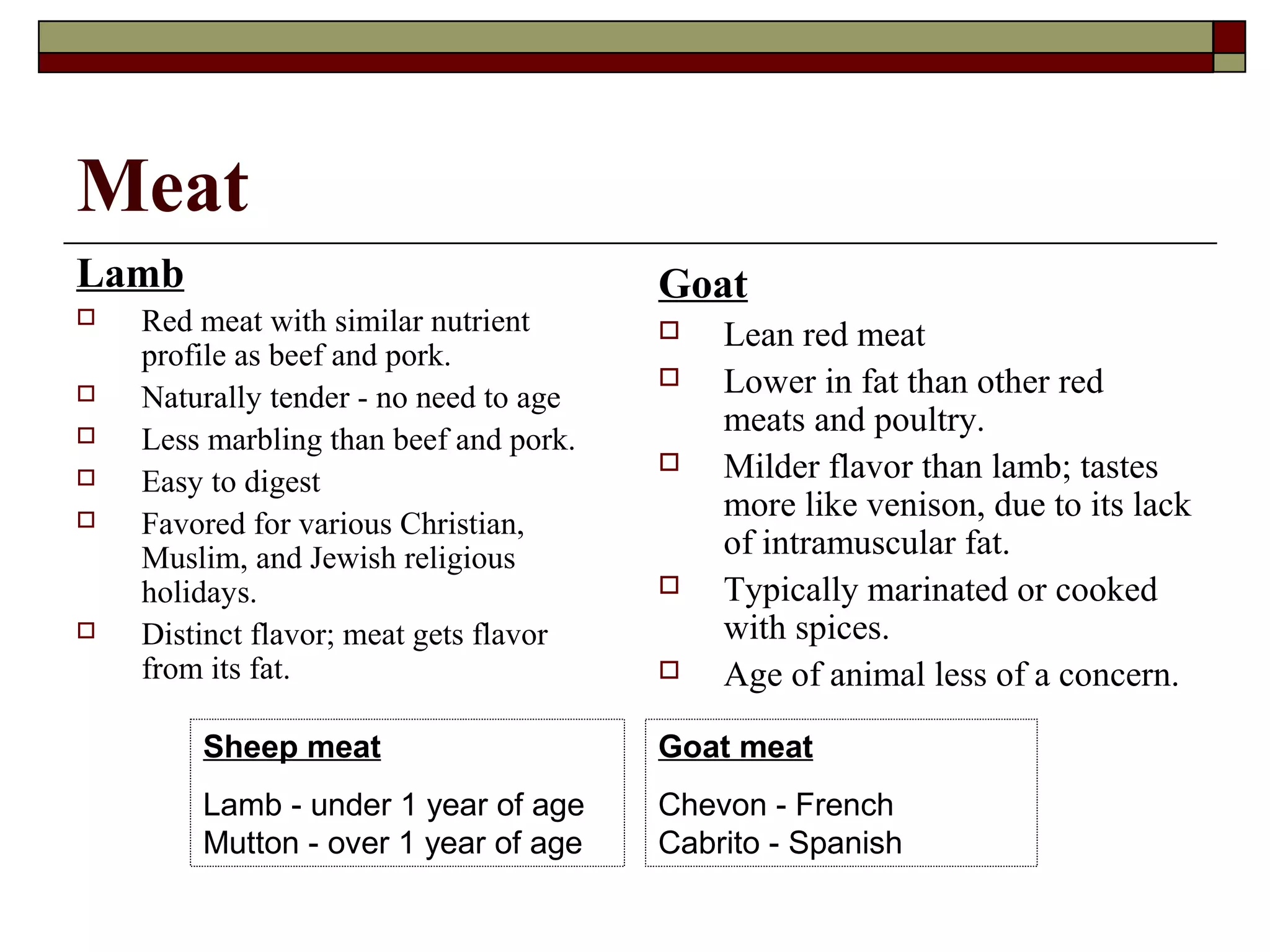 An overview of sheep and goats | PPT