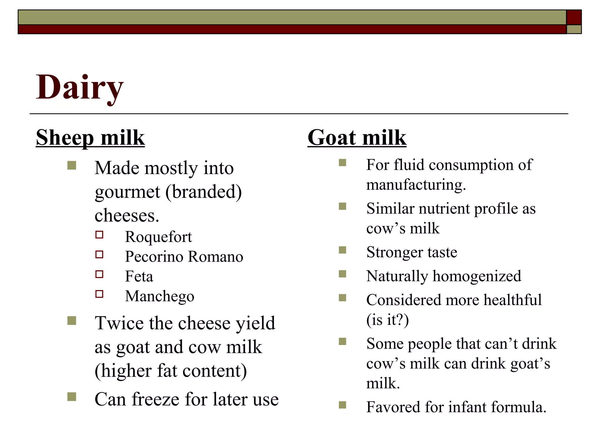 An overview of sheep and goats | PPT