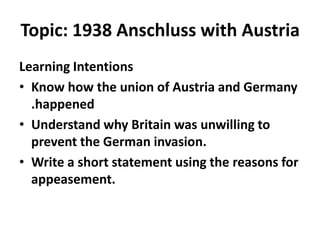 Anschluss images and text | PPTX