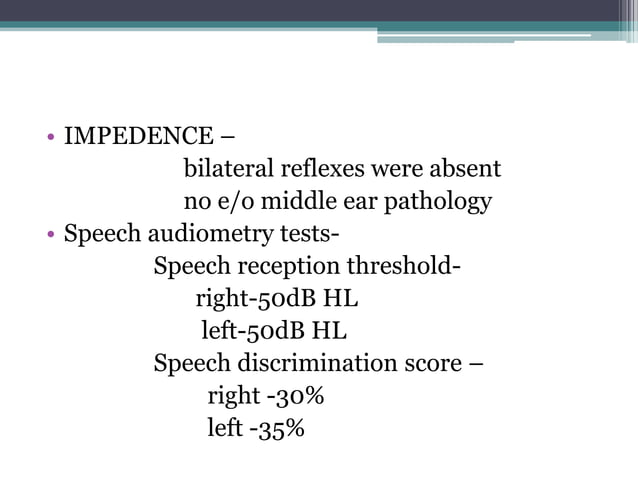 auditory neuropathy spectrum disorder | PPTX