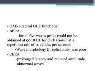 auditory neuropathy spectrum disorder | PPTX