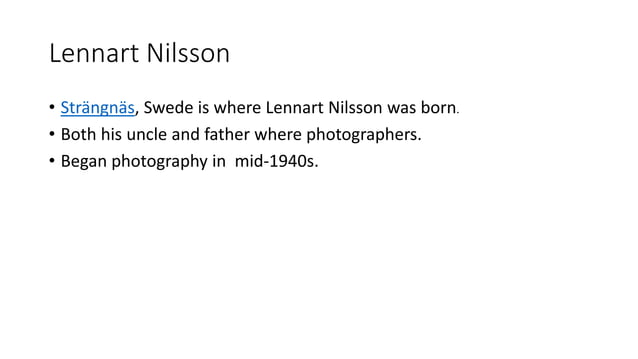 lennart nilsson | PPT