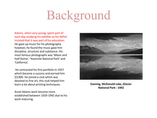 Photography: Ansel adams | PPTX