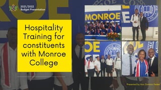 Hon. Dominic Fedee's 2021/2022 Budget Presentation | PPT