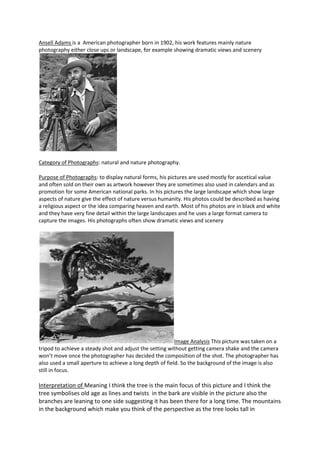 Ansell adams | DOCX