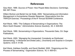 Ansell sensemaking lecture | PPT