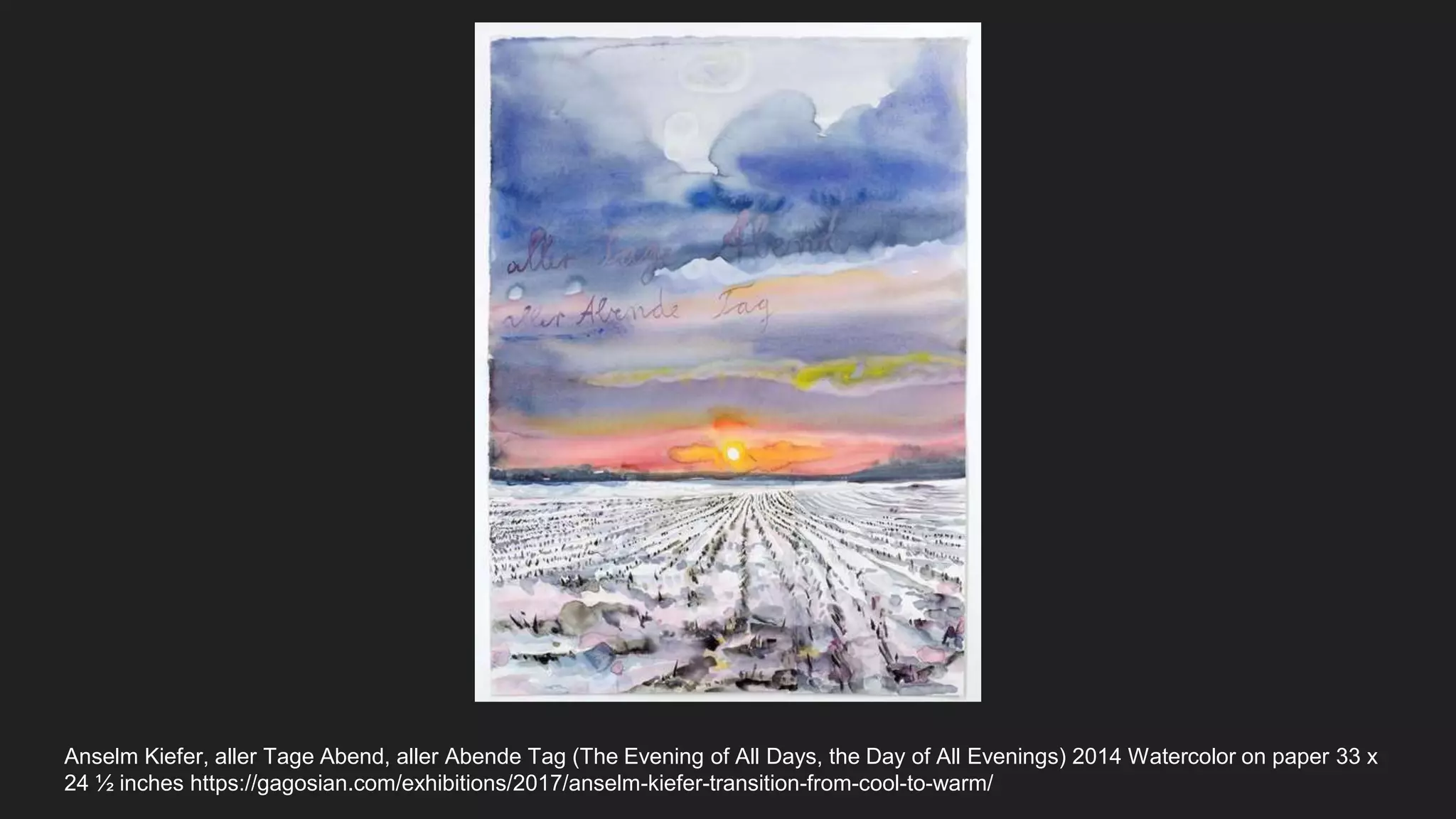 Jess Kane: Anselm Kiefer | PPTX