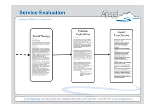 Social Therapy - Outcomes and Evaluation with Personality Disorder a ...