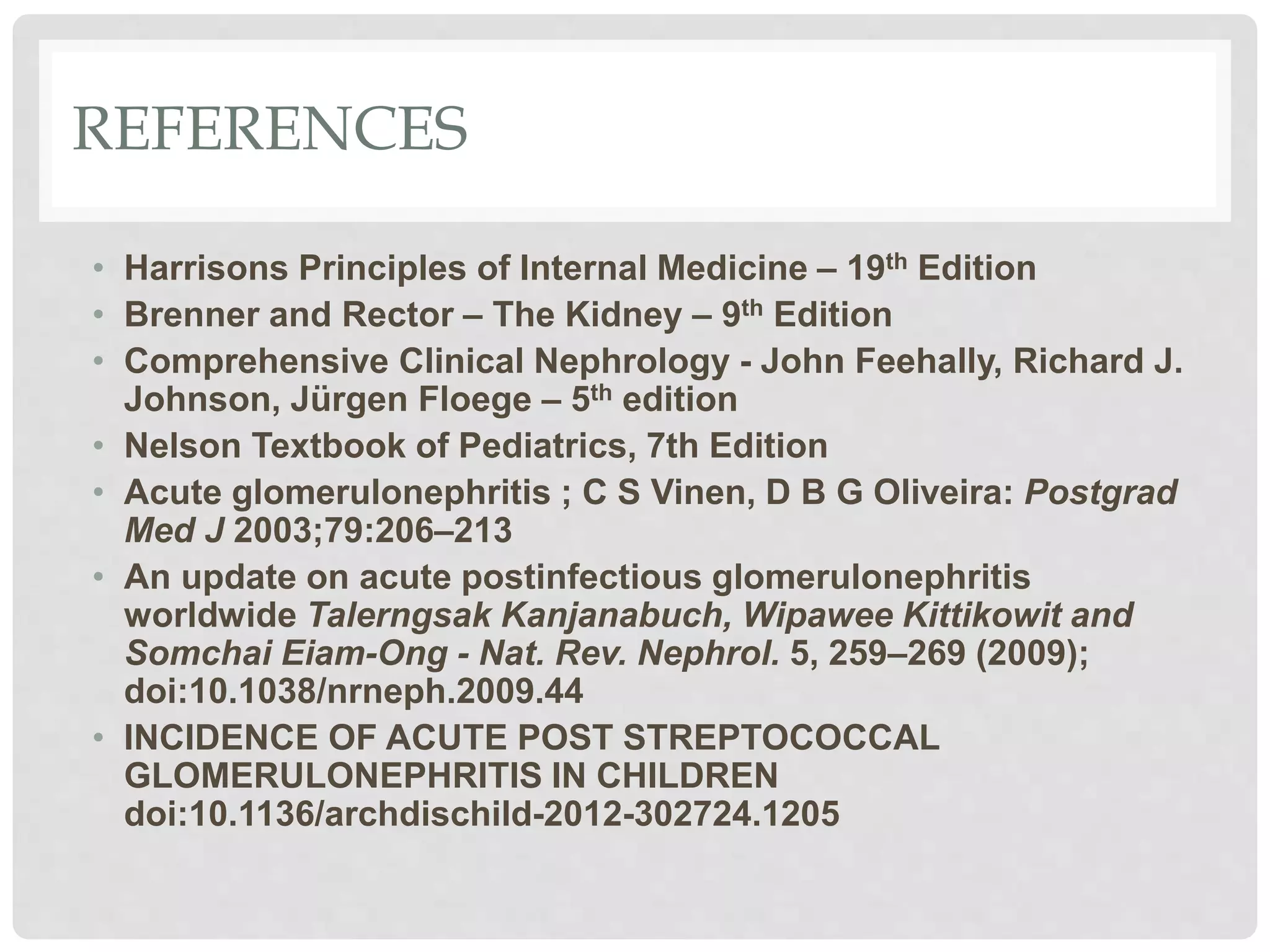 Acute Nephritic Syndromes | PPTX